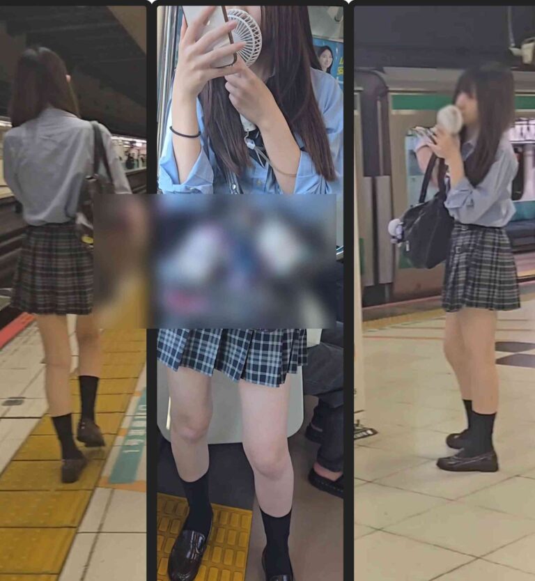 【HONEYsPOT】めちゃカワ制服JKの座りパンチラ＆めくり接写がヤバいwwwww | 君のパンツは。